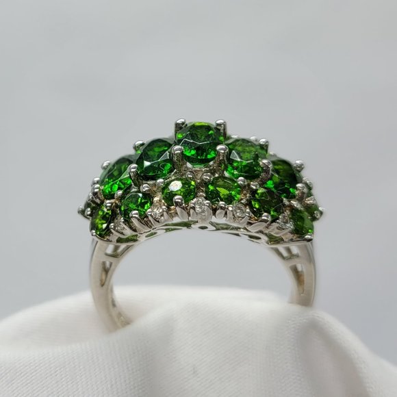 JTV/HSN | Jewelry | Nwot Beautiful Jtvhsn Sterling Silver Emerald Ring ...